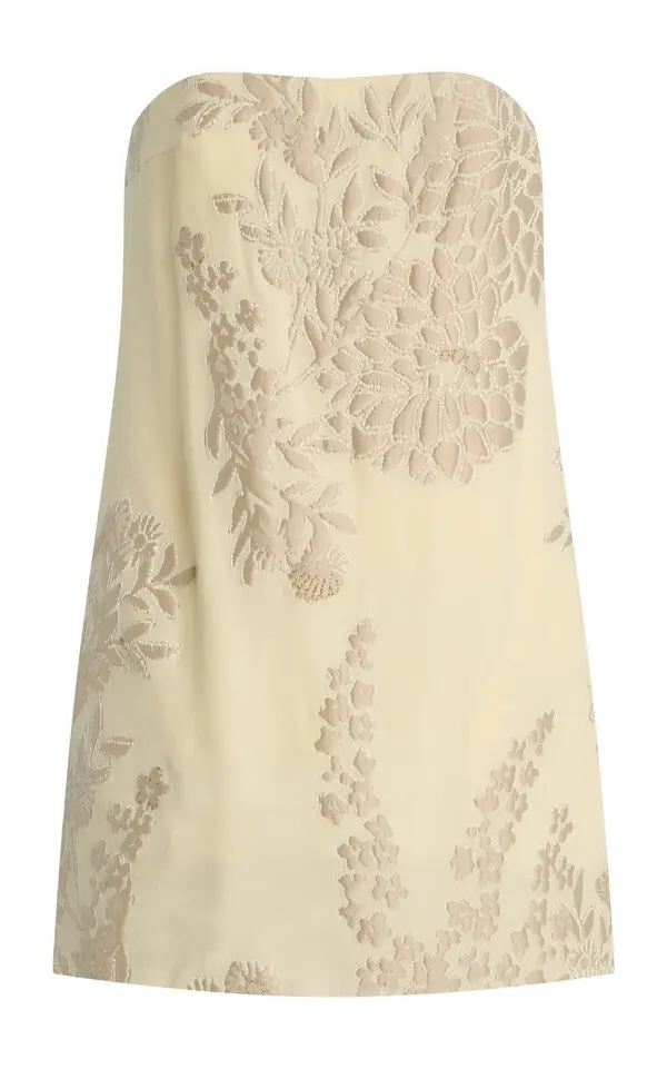 Delpozo Exclusive Silk-blend Jacquard Mini Dress