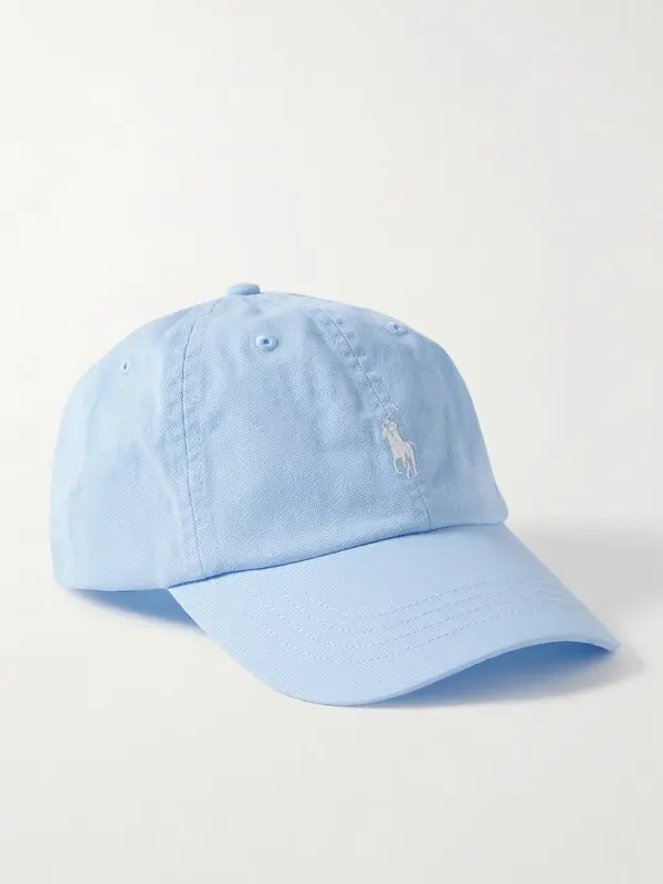 Polo Ralph Lauren Embroidered Cotton-twill Baseball Cap - Blue