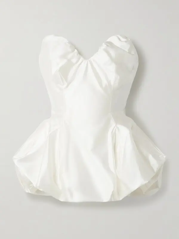 VIVIENNE WESTWOOD Raven Strapless Gathered Bustier Top - Neutrals