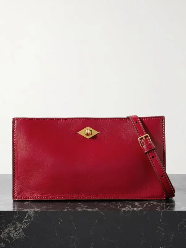 METIER Ease 22 Leather Clutch - Red
