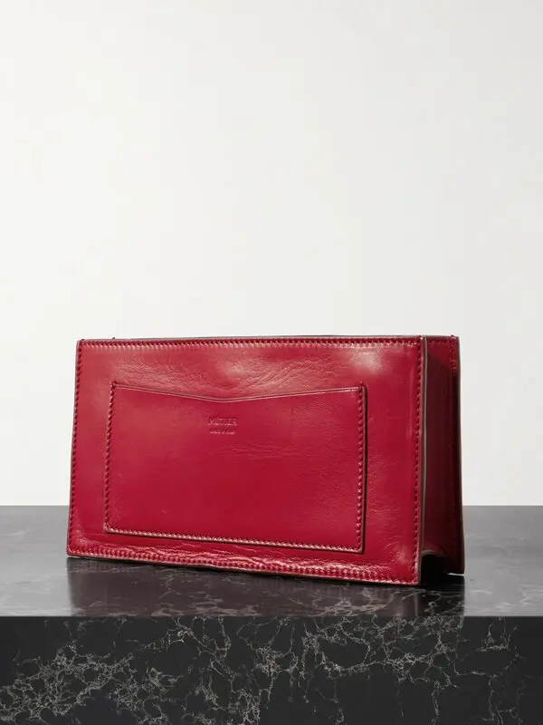 METIER Ease 22 Leather Clutch - Red