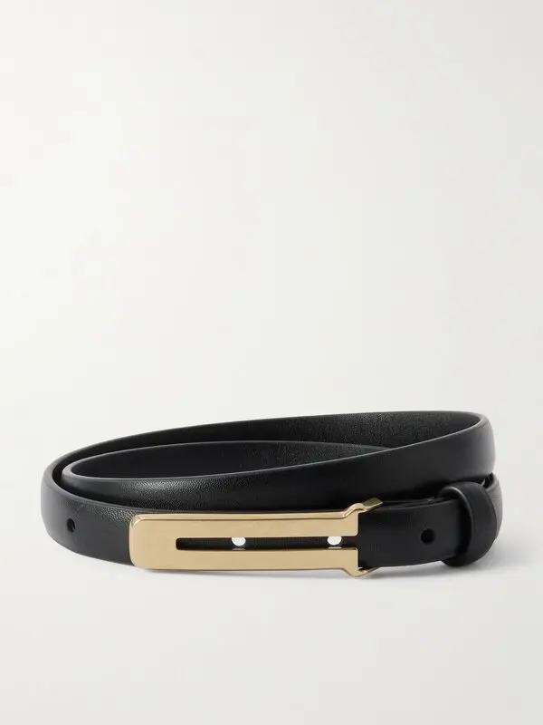 THE ROW Kuk Leather Belt - Black