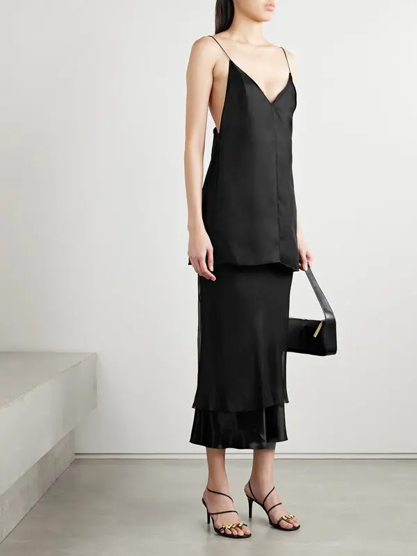 Khaite Talsie Silk-organza Tank