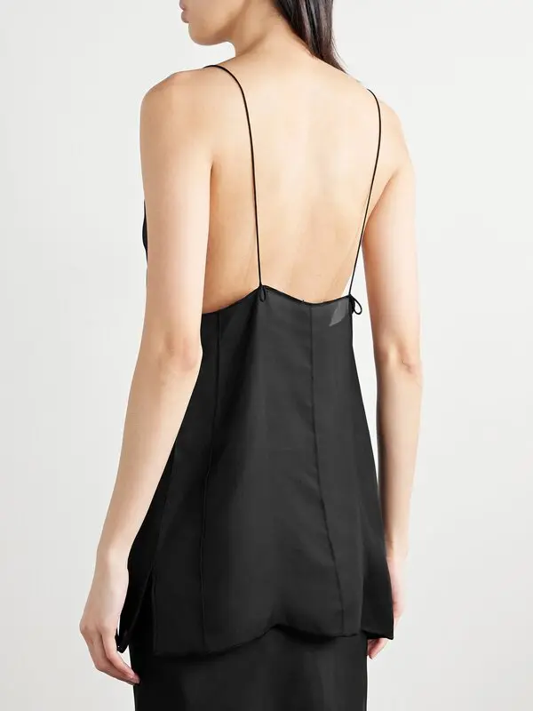 Khaite Talsie Silk-organza Tank