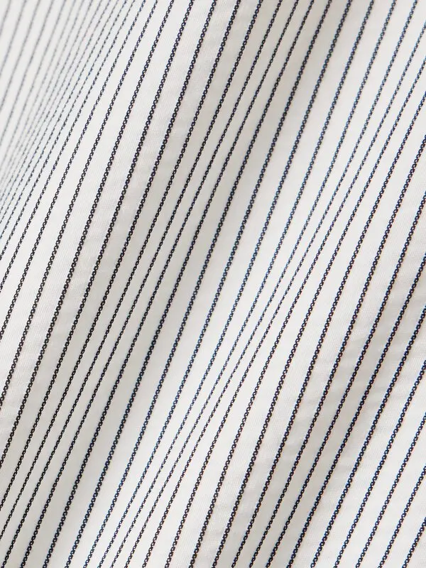 Saint Laurent Embroidered Striped Shirt