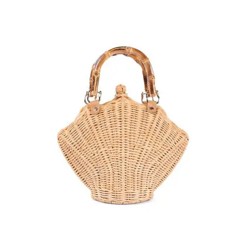 JELAVU Shelly Rattan Crossbody Bag