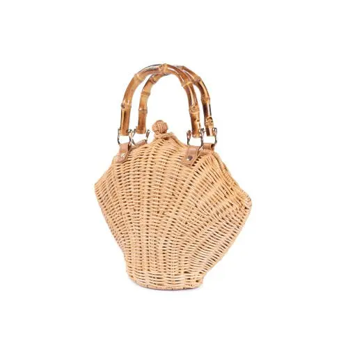 JELAVU Shelly Rattan Crossbody Bag