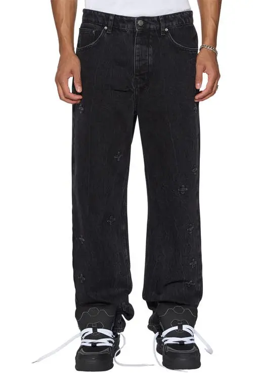 Ksubi Anti K Kplus Wide Leg Jeans - Black