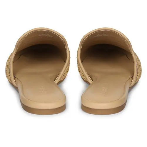 JELAVU Andrea Raffia Slip-on Mule - Beige