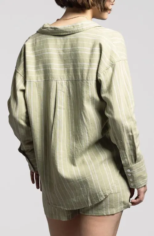 WEEKEND LOS ANGELES Maxime Linen Blend Shirt - Tea