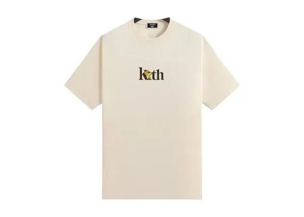 Kith X Peanuts Woodstock Serif Tee Shirt - Sandrift