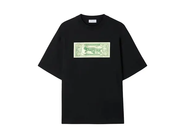 Off-White Banknote Arrow Ska Short Sleeve Tee Shirt - Black/ca