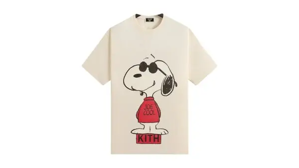 Kith X Peanuts Joe Cool Vintage Tee Shirt - Sandrift