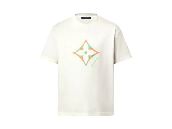 LOUIS VUITTON Monogram Flower 3d Gradient Print T-shirt