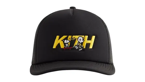 Kith X Peanuts 75 Nolan Trucker Cap - Black