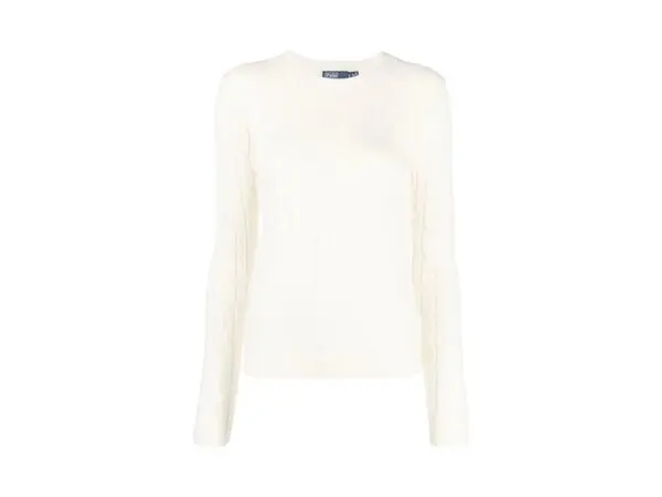 Polo Ralph Lauren Cashmere Classic Julianna Long Sleeve Pullover - Cream