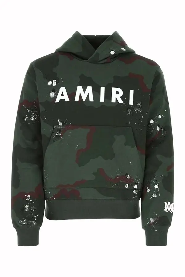 Amiri Army Logo Hoodie - Camo