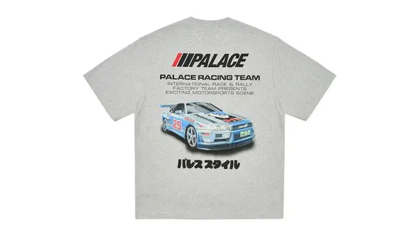 PALACE Racey T-shirt - Grey Marl
