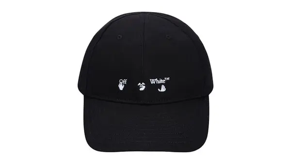 Off-White Hands Off Logo Baseball Cap - Black