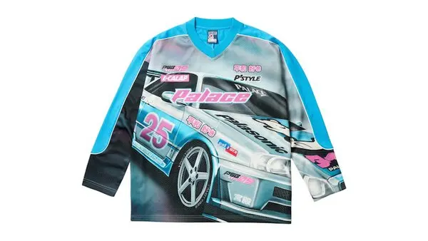 PALACE Printed Racey Jersey - Blue