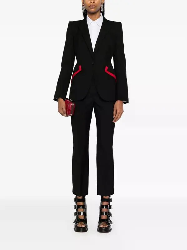 Alexander McQueen Pressed-crease Trousers