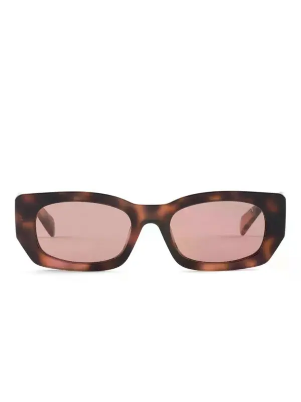 Prada Rectangle-frame Sunglasses - Brown