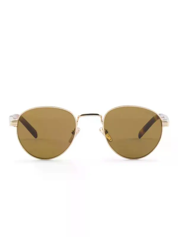 Prada Round Frame Sunglasses - Gold
