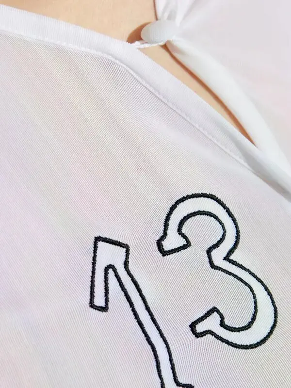 AVAVAV Number-embroidered T-shirt