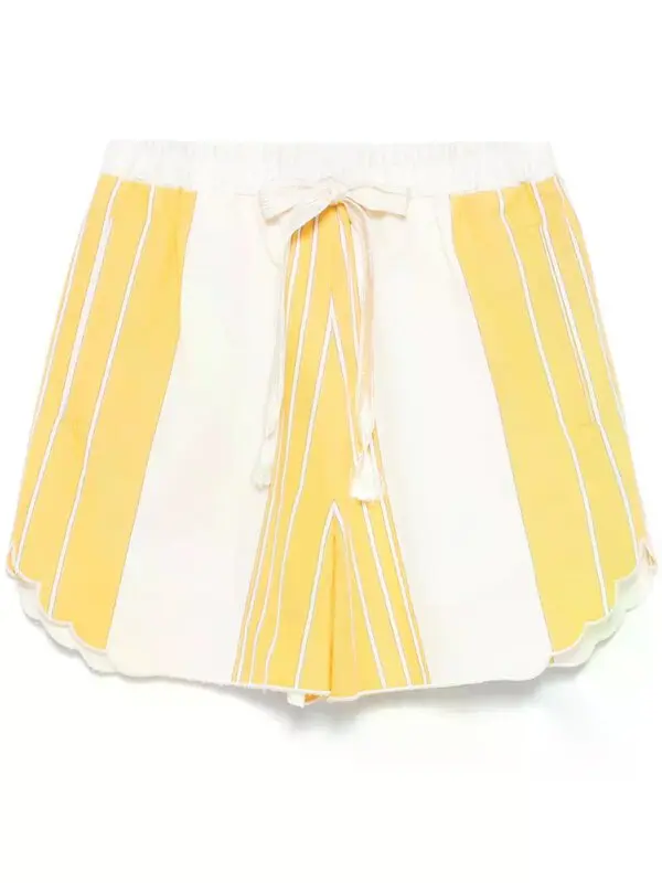 FORTE_FORTE Striped Shorts - Neutrals
