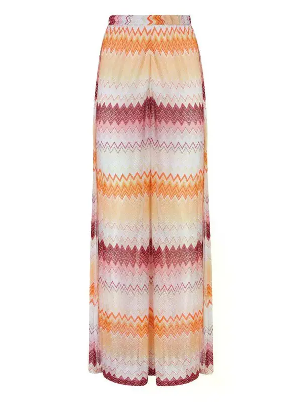 Missoni Zigzag-pattern Trousers - Pink