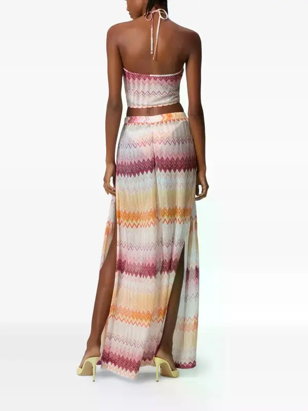 Missoni Zigzag-pattern Trousers - Pink