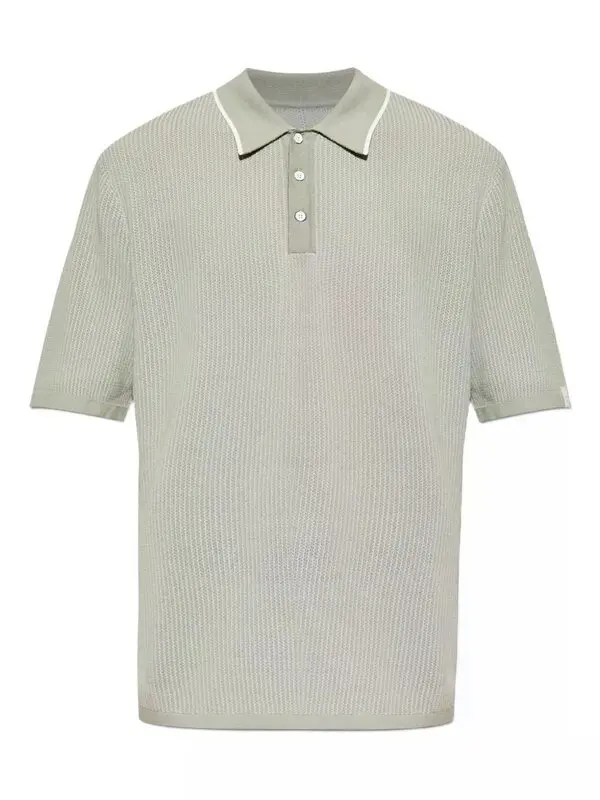 Rag & Bone Jersey Polo Shirt - Grey