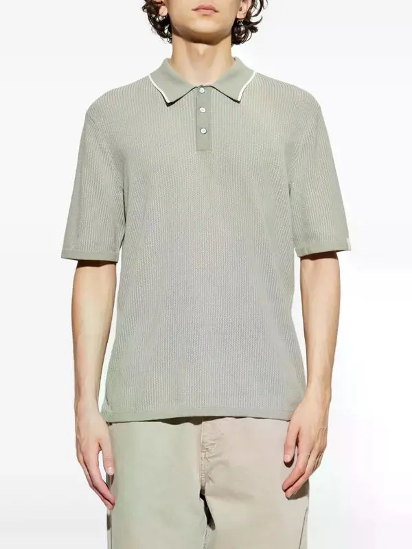 Rag & Bone Jersey Polo Shirt - Grey