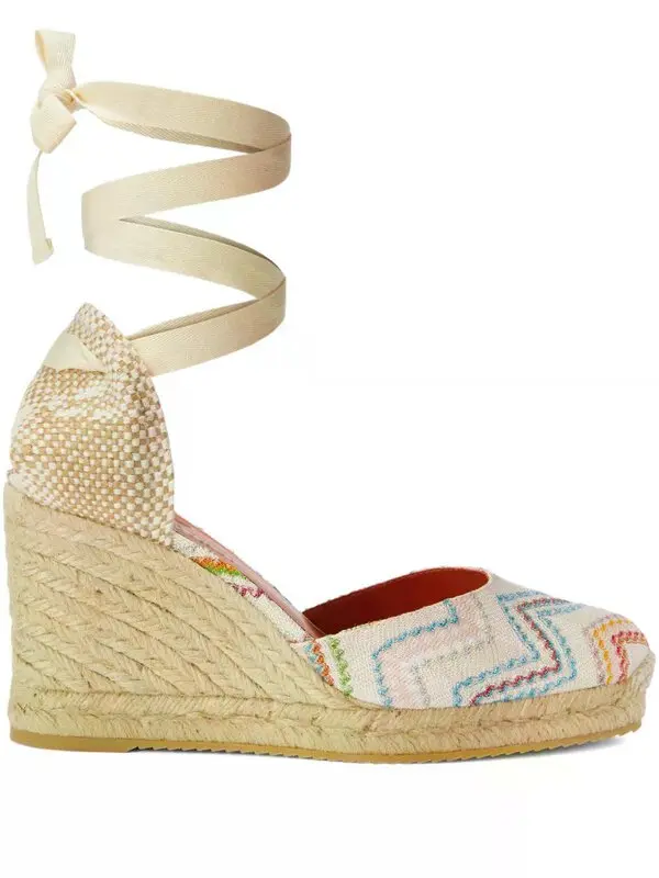 Missoni Zigzag-pattern Espadrilles - White