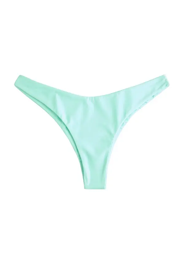 AWAY THAT DAY Lido Undici High Waist Bikini Bottom - Mint
