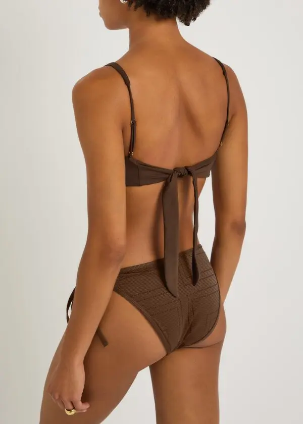 AWAY THAT DAY Palma Bikini Top - Chocolate