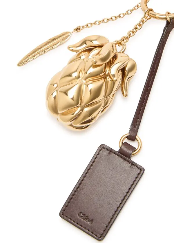 Chloé Pineapple Charm Keyring - Gold