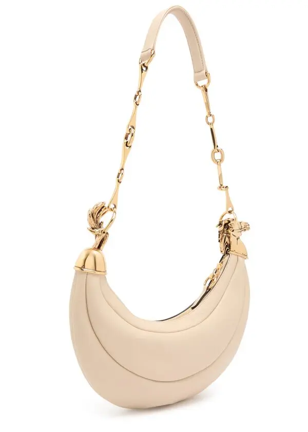Chloé Chain Horse Shoulder Bag - Ivory