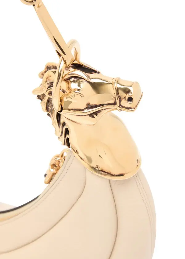 Chloé Chain Horse Shoulder Bag - Ivory