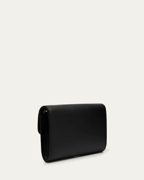 JIMMY CHOO Bing Crystal Smooth Leather Wallet - Silver