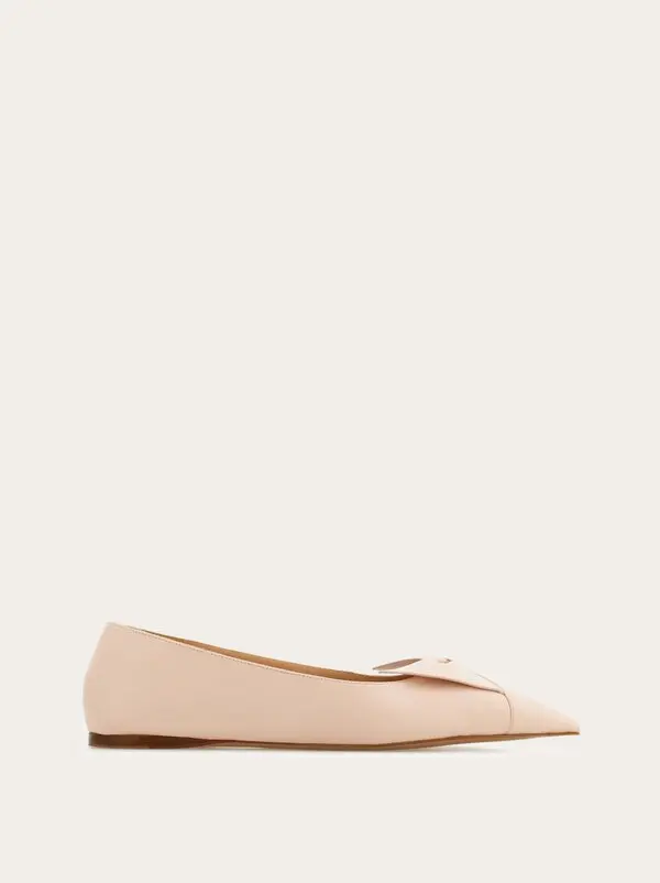FERRAGAMO Soft Bow Ballet Flat - Pink