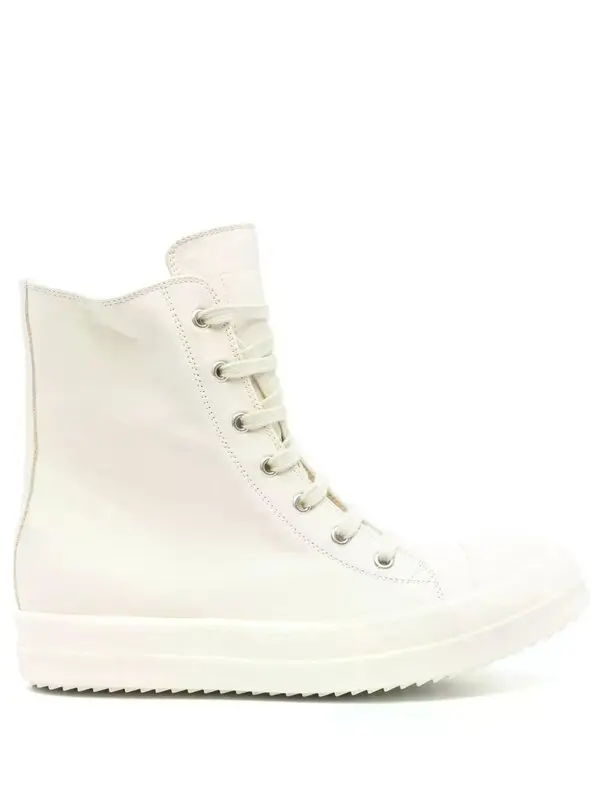Rick Owens Leather High-top Sneakers