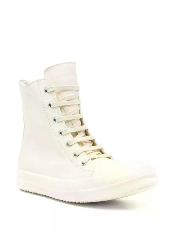 Rick Owens Leather High-top Sneakers