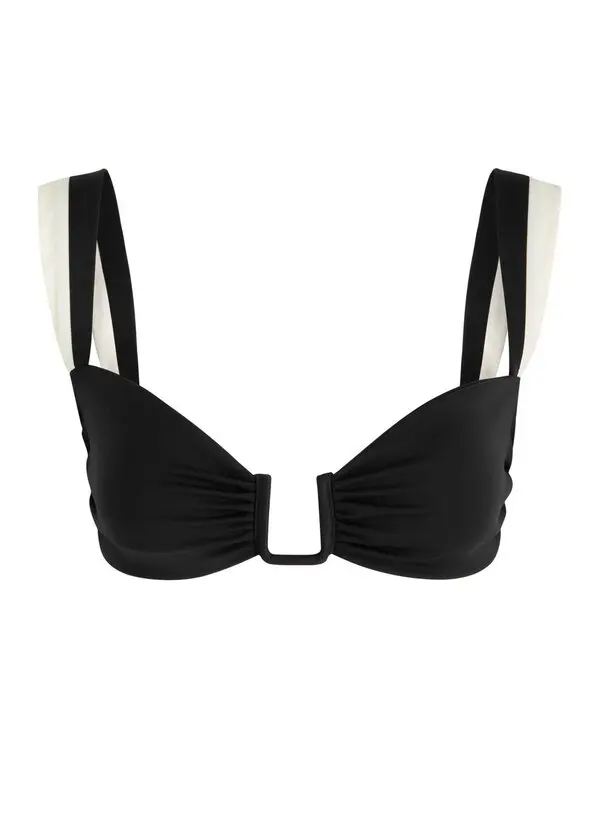 AWAY THAT DAY Lido Unidici Bikini Top - Black