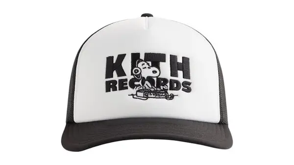 Kith X Peanuts Records Nolan Poly Foam Trucker - Black
