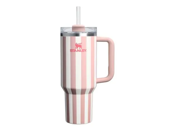 STANLEY 40oz Flowstate Quencher Tumbler - Peach Whip Cabana Gloss