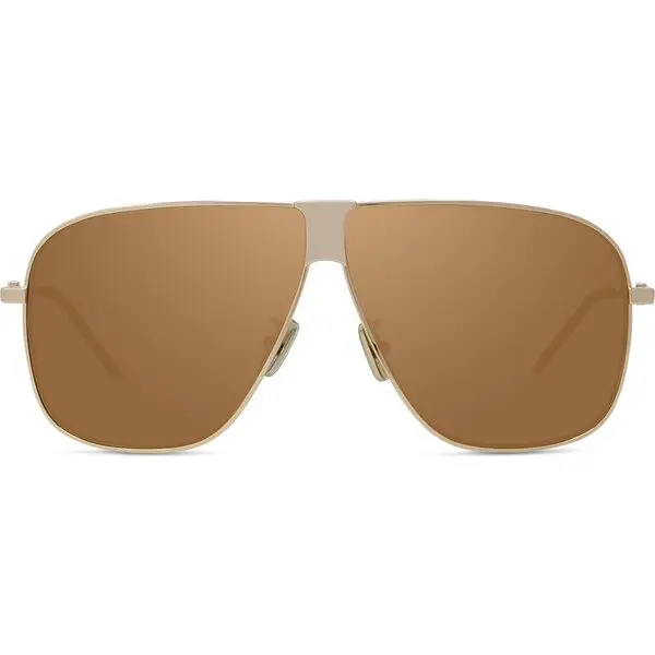 Givenchy Gv Speed Oversized Pilot Sunglasses - Shiny Endura Gold / Brown