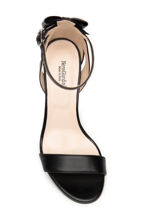 NEROGIARDINI Bow Ankle Strap Sandal