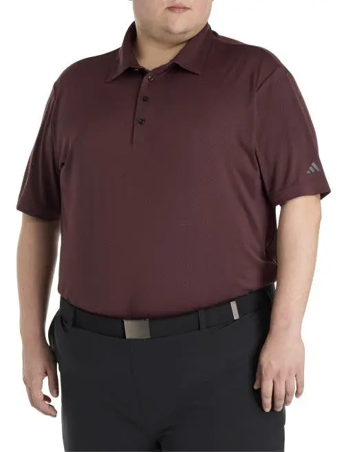 Adidas Big & Tall Ultimate 365 Textured Polo Shirt - Aurora Ruby