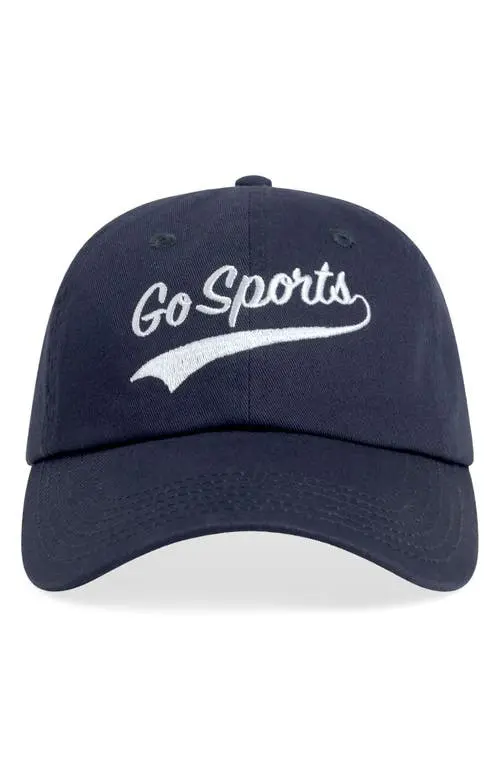 FAVORITE DAUGHTER Cotton Twill Baseball Cap - True Navy /white